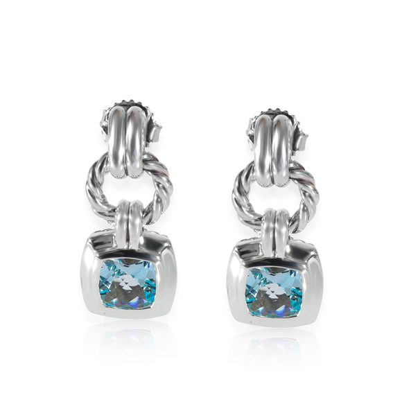 David Yurman | Bags | David Yurman Albion Blue Topaz Drop Earrings In ...
